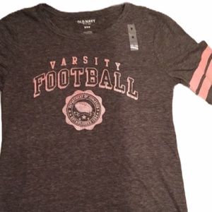 Old Navy | Tops | Nwot Old Navy Varsity Football Tshirt Top M | Poshmark